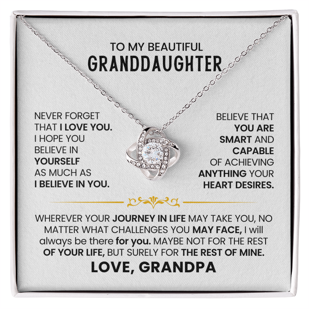 To My Beautiful Granddaughter - Never Forget That I Love You – Kin ...